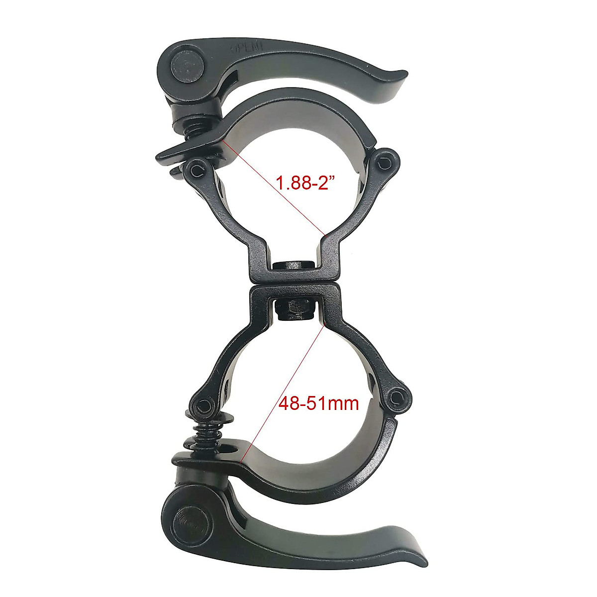 Lighting Truss Swivel coupler Clamp Fit F34 1.88-2 Inch Pipe Heavy Duty Aluminum Alloy 220 LBs for DJ Stage Lighting Quick Release Quick Lock