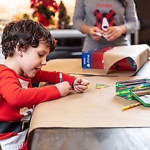 Kraft Paper Roll 30'' x 1800'' (150ft) Brown MEGA Roll - Made in USA 100% Natural Recycled Material - Perfect for Packing, Wrapping, Butcher, Craft, Postal, Shipping, Dunnage and Parcel