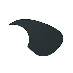 Metallor Acoustic Guitar Pickguard Anti-Scratch Guard Plate Perfect Replacement, Self Adhesive Tear or Water Drop Shape Pick Guards Various Color, Cool Guitar Accessories Gifts (Black)