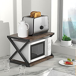 Makigahara Home Printer Stand for Desk, Desk Shelf Organizer Wood, Desktop Organizer with Anti Skid Pads, 2 Tiers Desk Organizers and Storage