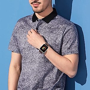 Designer Luxury Watch Band Compatible with Apple Watch 45mm 44mm 42mm 41mm 40mm 38mm, soft leather Replacement strap compatible with iWatch Series 8/7/6/5/4/3/2/1/SE2/SE for Women Men