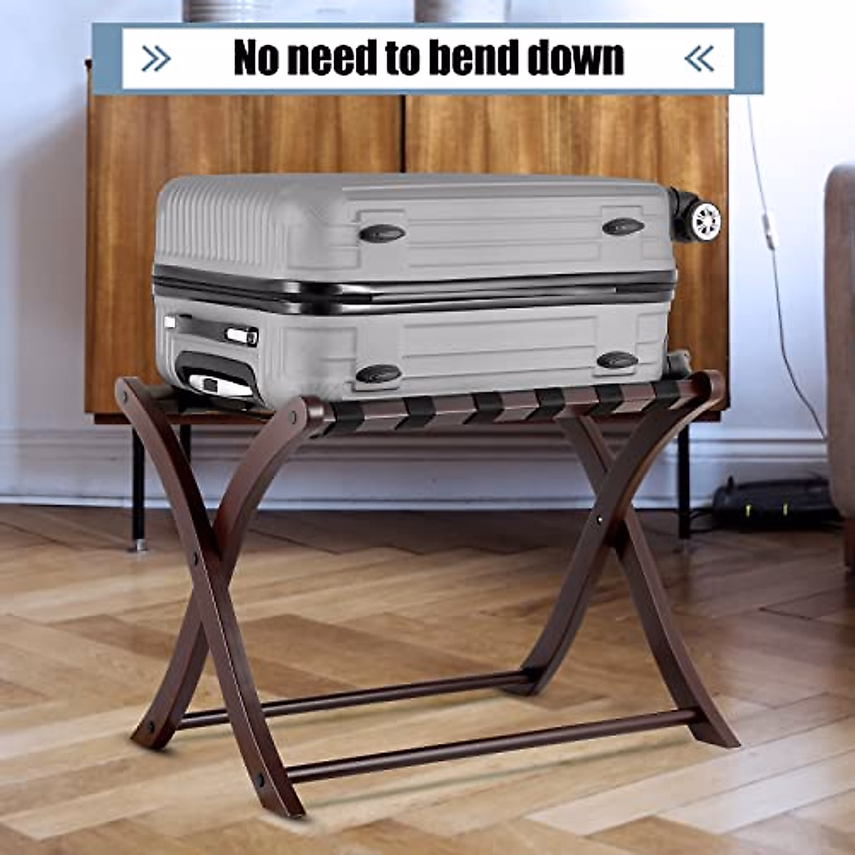 SYBELIJAH Luggage Rack, Luggage rack, Folding luggage rack for Guest Room, Bedroom Hotel, Living Room
