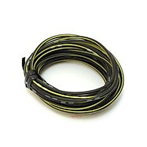 OEM Colored Electrical Wire 13' Roll - Black/Yellow Stripe