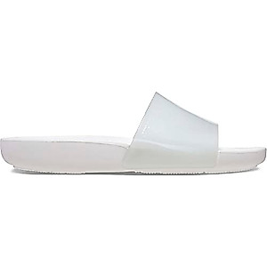 Crocs Women's Splash Slides Sandal, White, 6