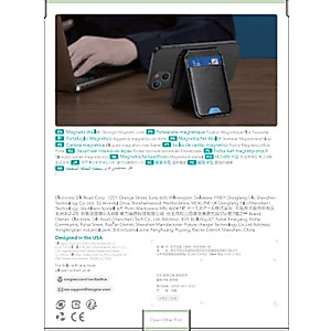 ESR MagSafe Wallet (HaloLock), iPhone Wallet with Adjustable Stand, Magnetic Wallet for iPhone 14/13/12 Series, Not for iPhone 13/12 mini, 3 Card Holder, MagSafe Accessories, Vegan Leather, Black