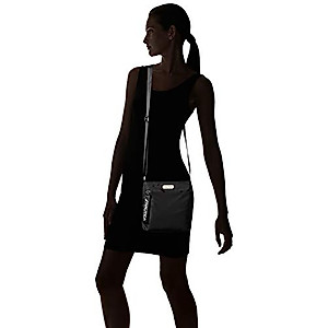 Nautica womens Diver Nylon Small Crossbody Bag Purse With Adjustable Shoulder Strap Cross Body, Black, One Size US