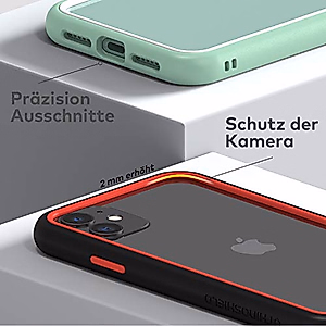 RhinoShield Bumper Case Compatible with [iPhone 11 / XR] | CrashGuard NX - Shock Absorbent Slim Design Protective Cover 3.5M / 11ft Drop Protection - Black