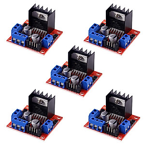 MELIFE 5Pack L298N Stepper Motor Driver Controller Board Dual H Bridge Module for Smart Car Power MEGA R3 Mega2560.