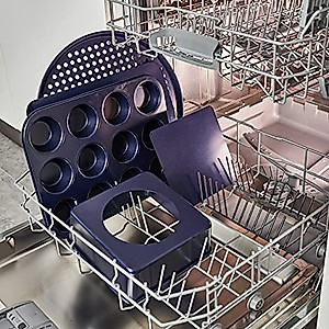 Zyliss Durable Non-Stick Pizza Tray | Carbon Steel | Dark Blue | Pizza Tray/Bakeware | Dishwasher Safe | 5 Year Guarantee…