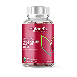 HYLAND'S Naturals Organic Elderberry Plus Gummies + Apple Cider Videgar Blast Gummies - 120 Vegan Adult Gummies (60 of Each)