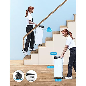 Paris Rhône Evaporative Air Cooler, 3-in-1 Portable Air Conditioners, Air Conditioner Portable for Room, Windowless AC Fan with Remote,120° Oscillation, 3 Wind Speeds, Swamp Cooler for Bedroom Office