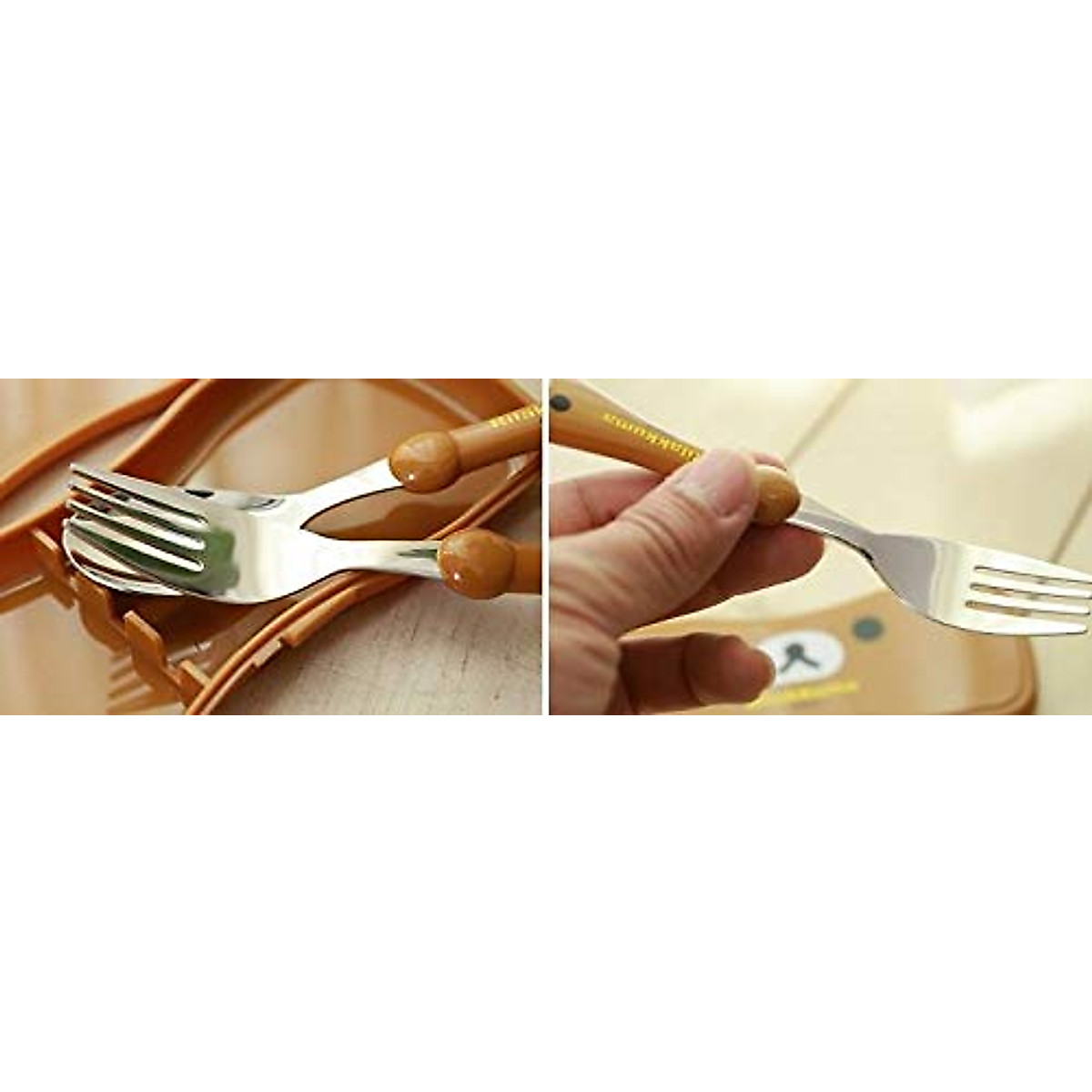 Kids Spoon Fork Set with Case Stainless Steel 304