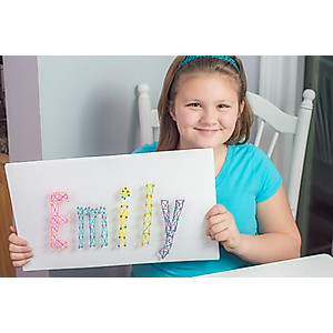 Craft Dreams String Art Kit, String A Name, Includes ABC Templates and Kid Friendly Instructions