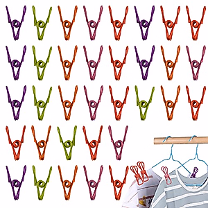 60 Pcs Utility Chip Clips for Chip Bag Food Towel Mini Clothes Pins for Gripstic Photos Pictures Papers and Package Bags