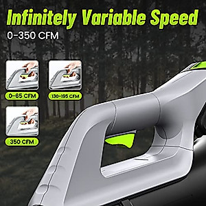 MYTOL Cordless Leaf Blower 150MPH 350CFM, Electric Handheld Leaf Blower with 2 * 20V 2Ah Batteries, Infinitely Variable Speed, Lightweight Axial Powerful Blower for Lawn Care | Patio | Yard | Jobsite