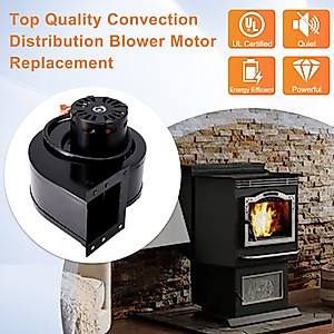 Hipoilk 3-21-33647 Convection Blower Fan for Harman P68, P61, P43, P38, Advance, Accentra 52i Pellet Stove, 3-21-22647 Distribution Blower Fan