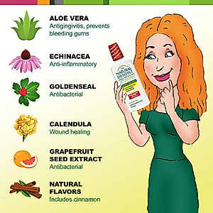 The Natural Dentist Moisturizing Healthy Gums Antigingivitis Rinse, Peppermint Twist 16.90 oz (Pack of 3)