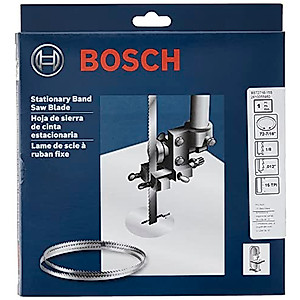 Bosch BS72716-15S 72-7/16-Inch X 1/8-Inch X 15-Tpi Scroll Cutting Stationary Band Saw Blade