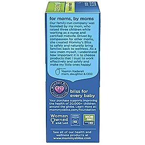 Mommy's Bliss Organic Gripe Water Gel for Newborns, Extra Gentle Gel, Relieves Occasional Stomach Discomfort from Gas, Colic & Fussiness, Easy Administration, Age 2 Weeks +, 0.53 Oz (45 Servings)