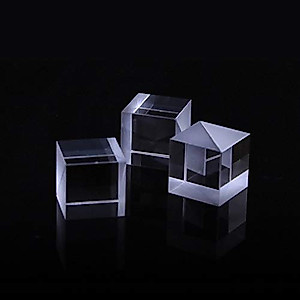 Optical Glass Cube Dichroic Beam Splitter Prism Ratio 50:50 Spectrome Sicence 20X20X20MM