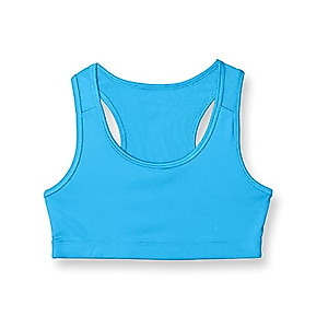 Champion Big, Stretchy, Racerback Sports Bra for Girls, New Palatinate Blue, 7/8