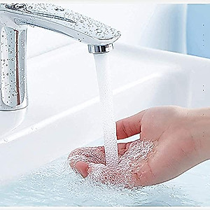Faucet Hot and Cold Washbasin Pure Copper Net Lead Basin Mixer Washbasin Washbasin Single Hole Single Handle Net Lead Basin Faucet to Send Hose,Kitchen Sink Taps