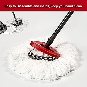 [3 Pack] Mop Replace Heads, Spin Mop Refill Heads Replacements Compatible with O Cedar 1-Tank System- Easy to Replace, Microfiber, Machine Washable