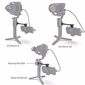 SMALLRIG Adjustable Camera Monitor Mount for DJI Ronin-S/Ronin-SC & ZHIYUN Crane 2S/Crane 3/3S/WEEBILL-S & MOZA AirCross 2 Gimbals - 2889