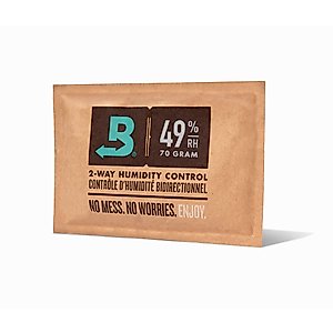 Boveda 49% Two-Way Humidity Control Packs for Music – Single Standard Size – For Wooden Instrument Cases – Humidifier Pack Prevents Cracking & Warping – Individually Wrapped Guitar Humidifiers