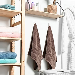 Yulejo Plastic Adhesive Hooks Adhesive White Hooks Wall Hangers Door Hooks for Hanging Towels, Jackets, Kitchenware and Light Strip (40 Pieces)