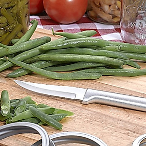 Rada Cutlery Paring Knives Starter Kit 4 Piece Stainless Steel Knife Set with Brushed Aluminum Handles Made in The USA