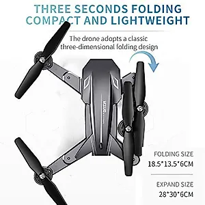 VISUO XS816 4k Drone with Camera Live Video, Teeggi WiFi FPV RC Quadcopter with 4k Camera Foldable Drone for Beginners - Altitude Hold Headless Mode One Key Off/Landing APP Control Long Flight Time