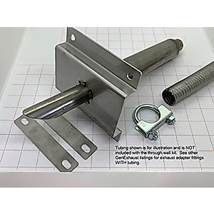 GenExhaust Universal generator exhaust system double layer wall attachment for 1" ID steel flex tubing