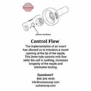 BESS Calf 2qt Nursing Feeding Bottle: Leak-Free, Non-Collapsing, with Clear Screw-on Nipple