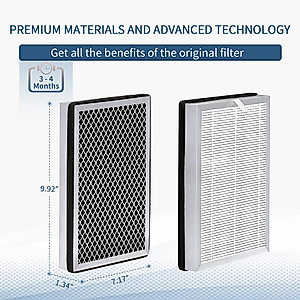 Zouhwaso MA Series 25 Replacement Filter compatible with MA Series 25 Air Purifier Filter Replacement, 3-in-1 Composite Filter with H13 True HEPA, Activated Carbon and Pre-filter, Pack of 8