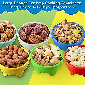 Set of 24 Salsa Bowls for Party Multi Color Plastic Salsa Guacamole Bowls 13.5 oz Mexican Dip Bowls Salsa Serving for Dipping Sauces Guacamole Nuts Candy Taco Party Bar, Dishwasher Safe