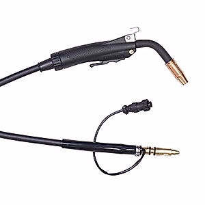 Radnor 64002601 130 A - 190 A Pro .030'' - .035'' Air Cooled MIG Gun With 10' Cable and Miller Style Connector