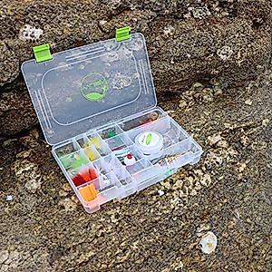 YVLEEN Fishing Tackle Boxes - 3600 3700 Tackle Box Plastic Storage Organizer Box with Removable Dividers - 2packs/4packs Tackle Trays - Included 2pcs of Extra Clip