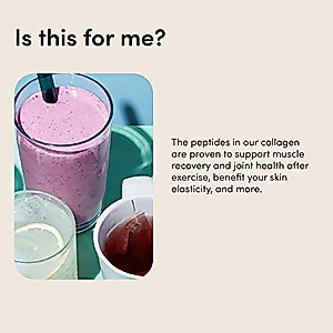 HIMS & HERS unflavored Collagen Protein Powder with 18 Amino acids, Soy-Free and Gluten-Free, no GMOs and Artificial sweeteners, 30 Servings, 10.5oz