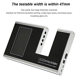 Transmittance Tester IR 940nm UV 365nm VR 760nm LCD Display Infrared UV Visible Spectrophotometer Measuring Device Spectrum Transmittance Tester for Film Glass Window Tint