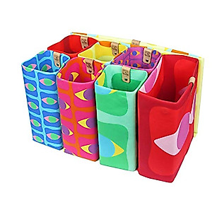 Bright Flagship Prints, 7" 8-pc Tote Set