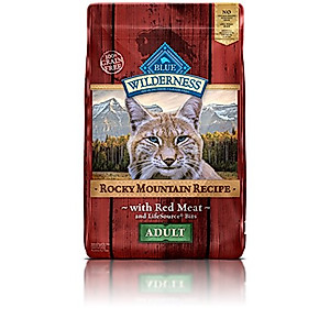 Blue Buffalo Wilderness Rocky Mountain Recipe High Protein, Natural Adult Dry Cat Food, Red Meat 10-lb