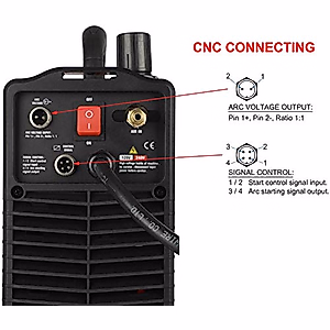 Lotos Supreme LTP5500DCNC Non-Touch Pilot Arc CNC Enabled Digital Plasma Cutter THC Torch Height Control Enabled, Dual Voltage 110V/220V, 3/5 inch Clean Cut, Brown