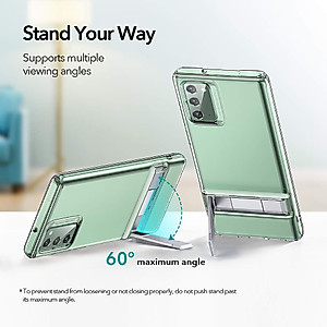 ESR Metal Kickstand Case for Samsung Galaxy Note20, Clear