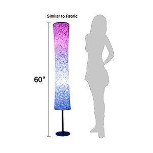 BLUEYE Floor Lamp,RGBCW 2700K-6500K,APP & Remote&Smart Voice Control, 2 X 60W Equivalent, No Hub Required,Compatible with Alexa Google Assistant, 60'' Standing Lamp for Bedroom, Similar Fabric