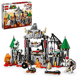 LEGO Super Mario Dry Bowser Castle Battle Expansion Set, Buildable Game with 5 Super Mario Figures, Collectible Playset to Combine with a Starter Course, Super Mario Gift Set for Kids Ages 8-10, 71423