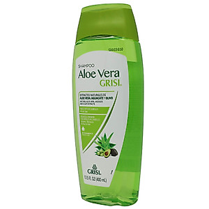 Grisi Aloe Vera Shampoo, Moisturizing Shampoo with Aloe Vera Extract, Paraben-Free, Hair Product for Soft and Shiny Hair, 2-Pack of 13.5 FL Oz each, 2 Bottles