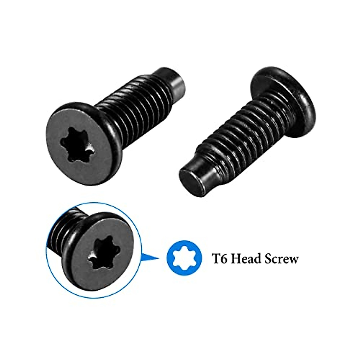 Belleone Doorbell Security Screws Bolts Replacement with Screwdriver, T6 Torx Head Safety Screws, 2 Pack