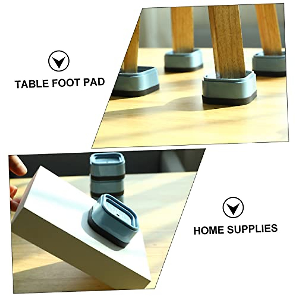 Angoily 4pcs Non-Slip Mat Anti Vibration Mat for Washing Machine Anti Skid Pads for Furniture Chair Foot Pads Washer Machine Foot Pads Bed Riser Furniture Height Riser Heightening Foot Pad