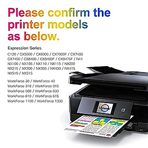 Uniwork Remanufactured Ink Cartridge Replacement for Epson 69 use for Stylus CX6000 CX8400 NX400 NX410 NX415 NX515 Workforce 600 610 615 1100 Printer Tray, 5 Pack